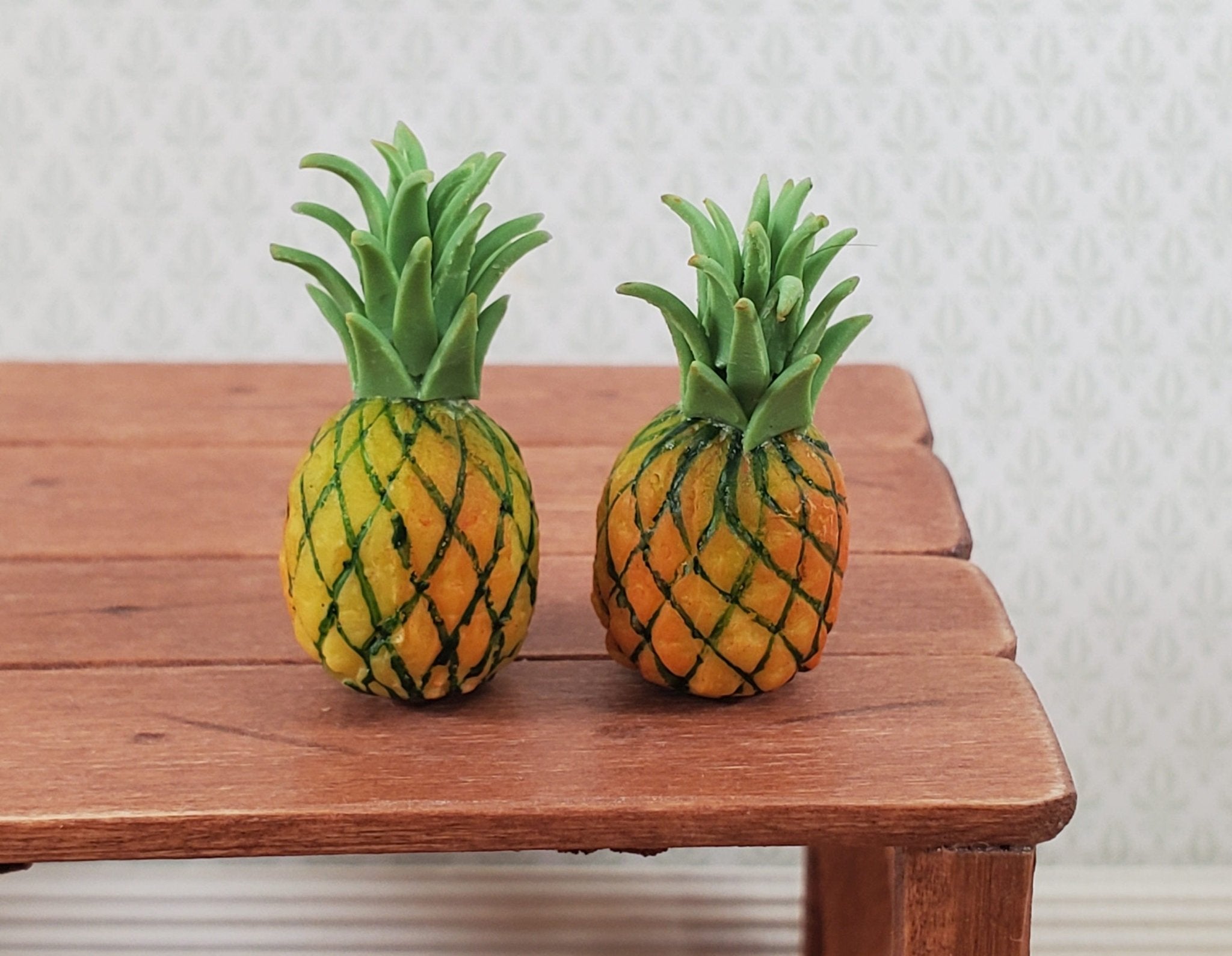 Dollhouse Pineapples Set Of 2 1 12 Scale Miniature Kitchen Food Fruit Dollhouse Pineapples Set Of 2 1 12 Scale Miniature Kitchen Food Fruit