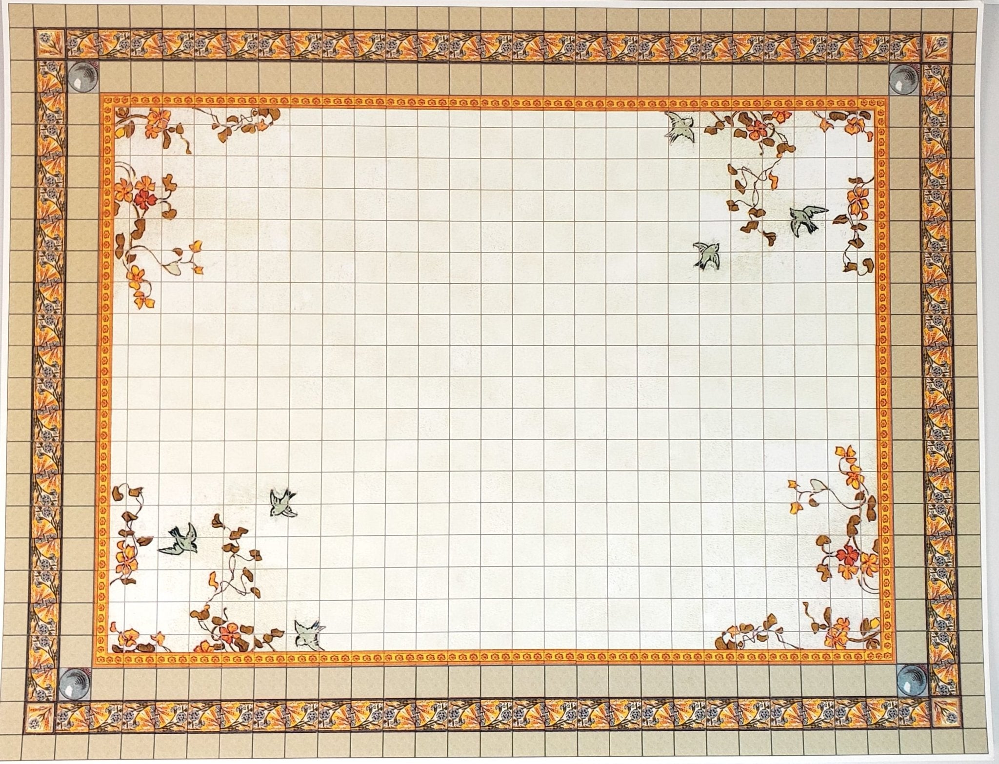 Dollhouse Victorian Faux Tile Flooring Card Sheet Birds 1:12 Scale ...
