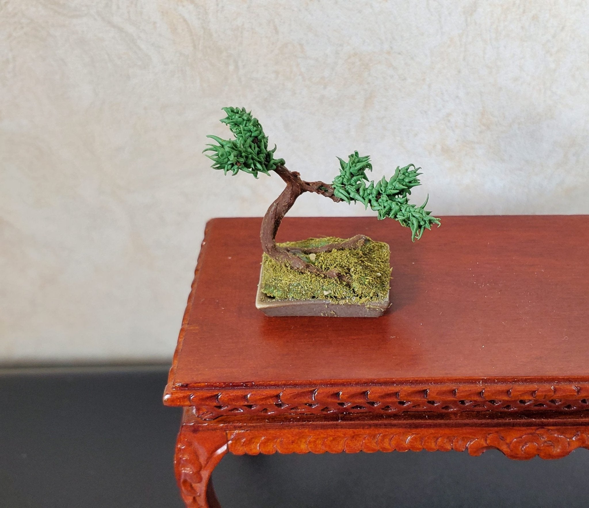 Dollhouse Bonsai Tree Prop Tiny Miniature 1:12 Scale Miniature Handmade ...