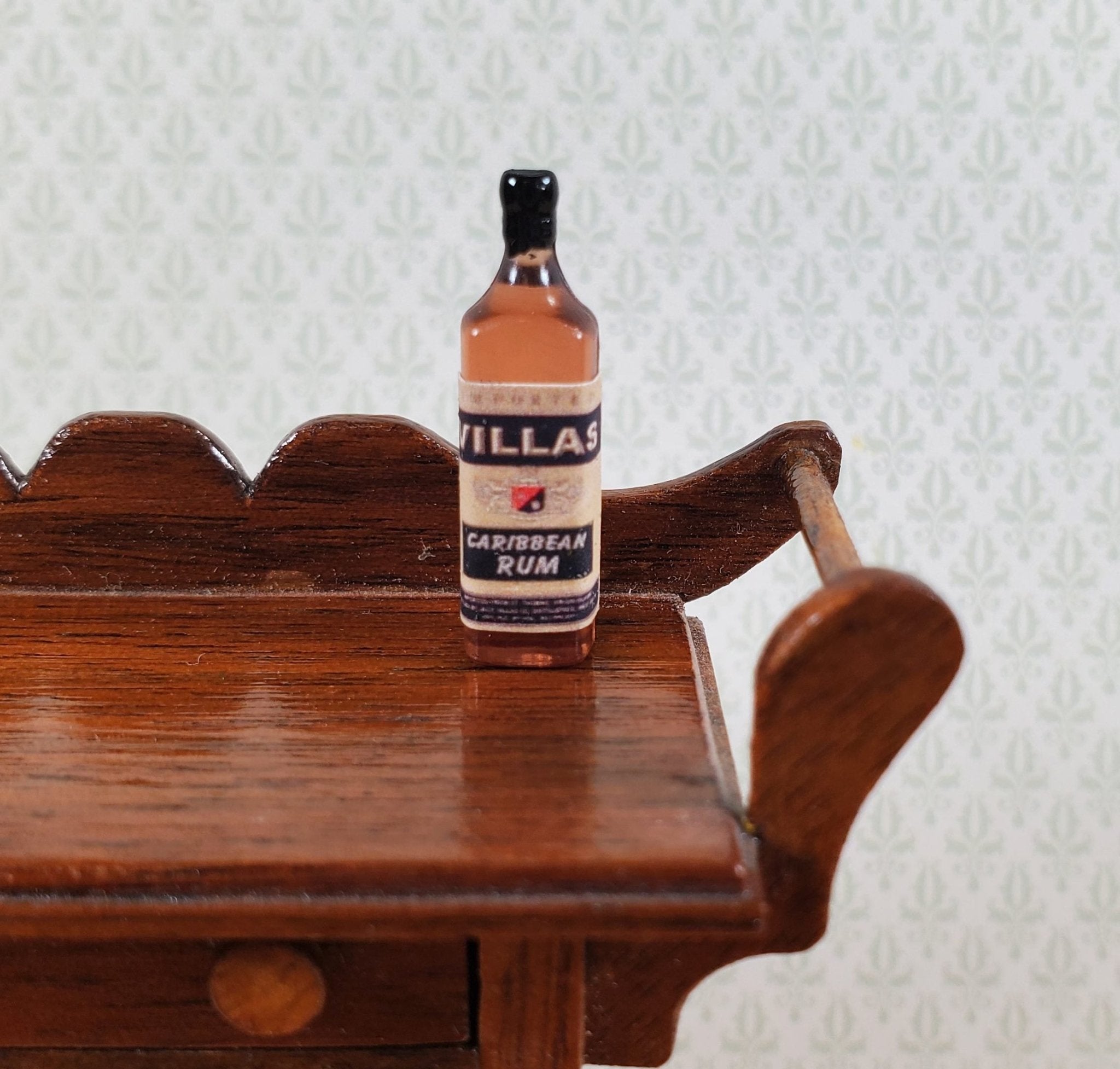 Dollhouse Bottle of Caribbean Rum 1:12 Scale Miniature 1" Tall ...