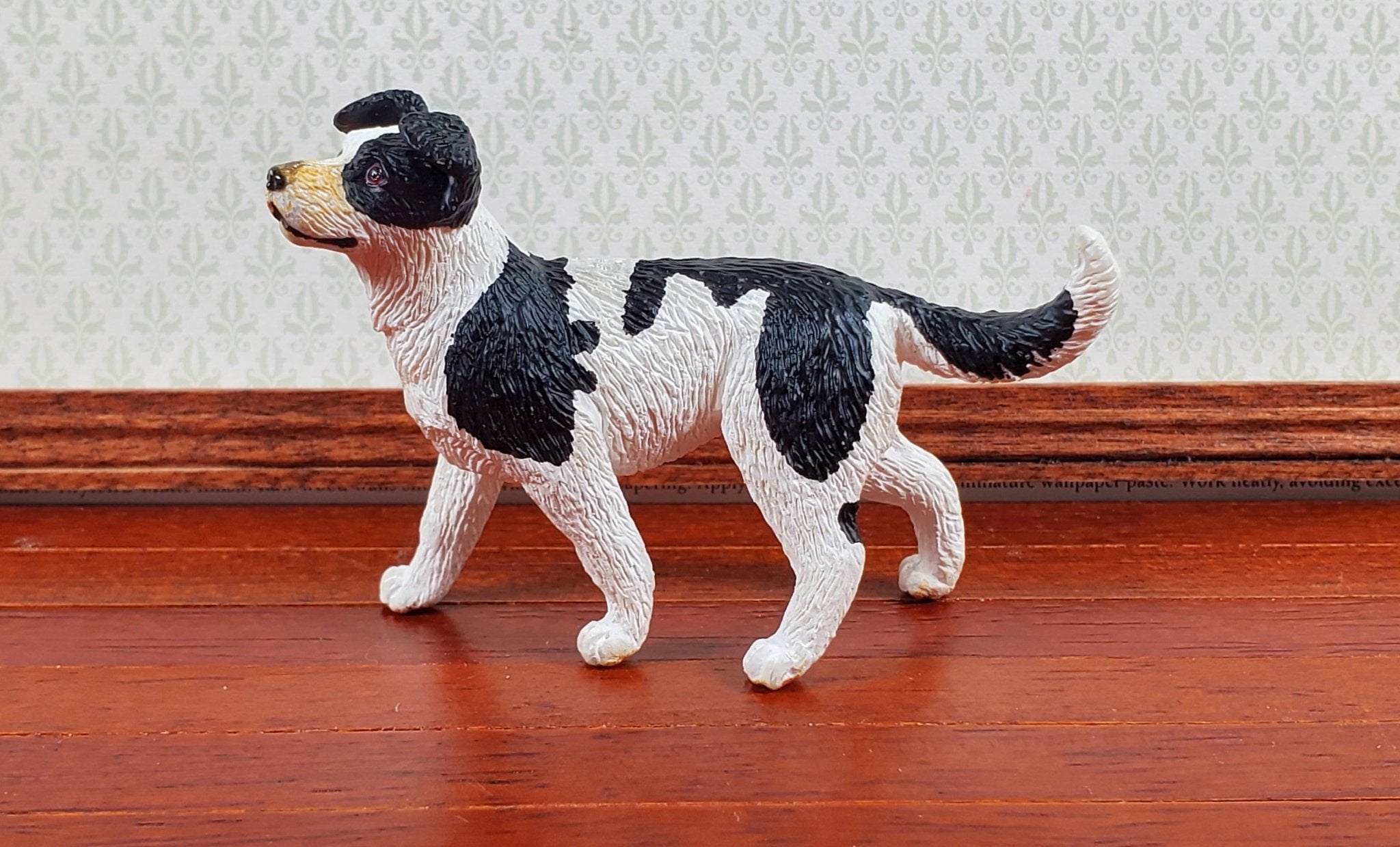 Dollhouse Dog Collie Mixed Breed Pet Standing 1:12 Scale Miniature ...