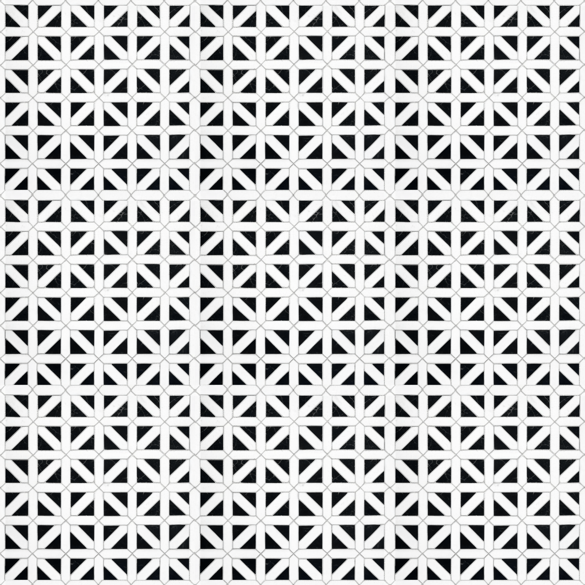 Dollhouse Flooring Black & White Tile 1:12 Scale Floor Wallpaper ...