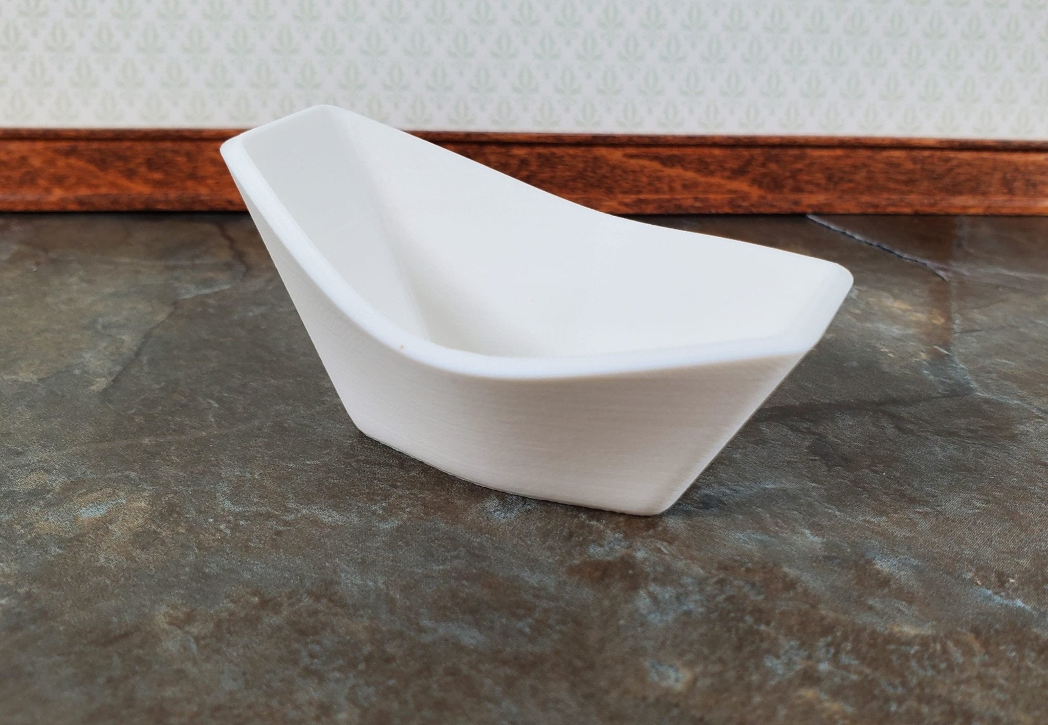 Dollhouse HALF SCALE Bathtub Soaking Tub Modern Style Farmhouse 1:24 ...
