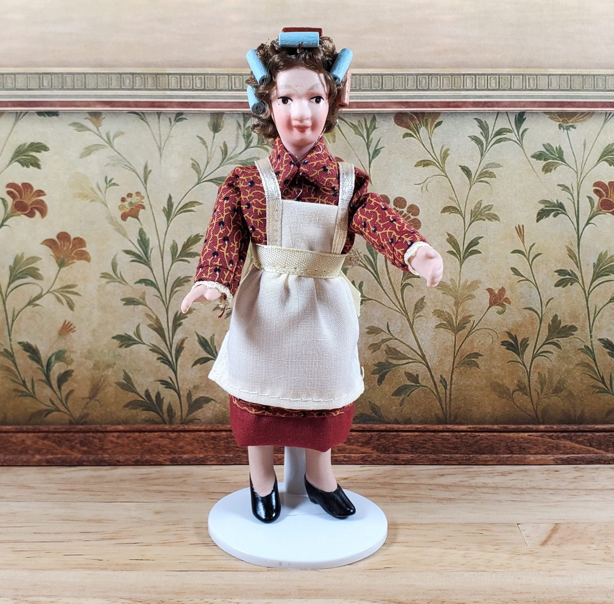 Semi-poseable Dollhouse People Dollhouse Miniature Grandma Figure ...