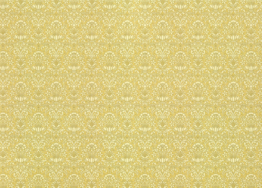 Dollhouse Wallpaper Damask Dark Gold/Beige Victorian 1:12 Scale Itsy B ...