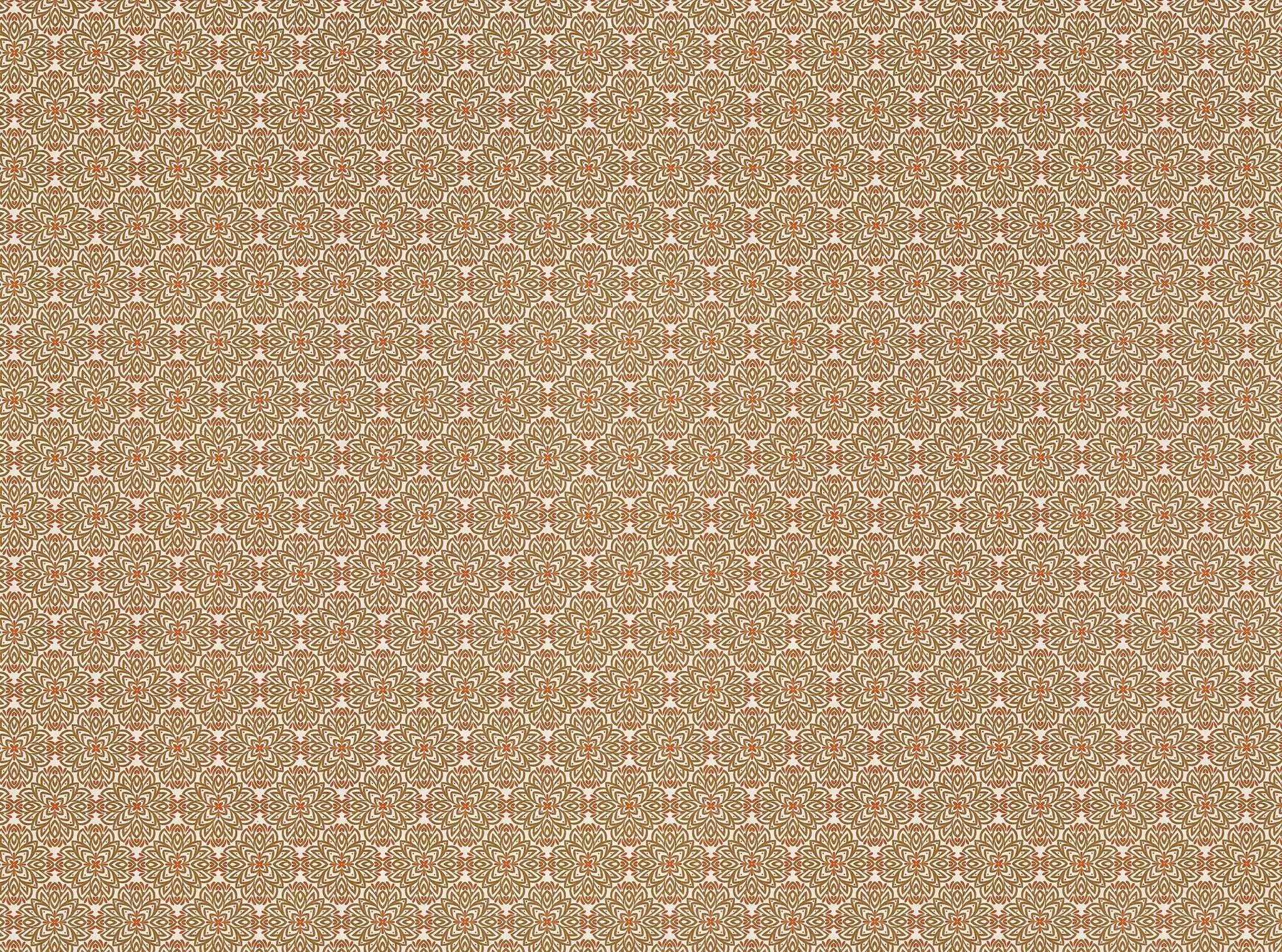 Dollhouse Wallpaper or Flooring 3 Sheets Beige Red 1:12 Scale Mid ...