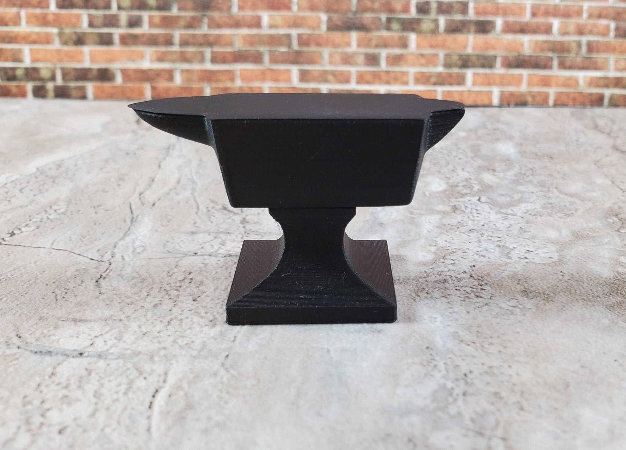 Miniature Anvil Black Matte Black for 6" Action Figures 1:12 Scale ...