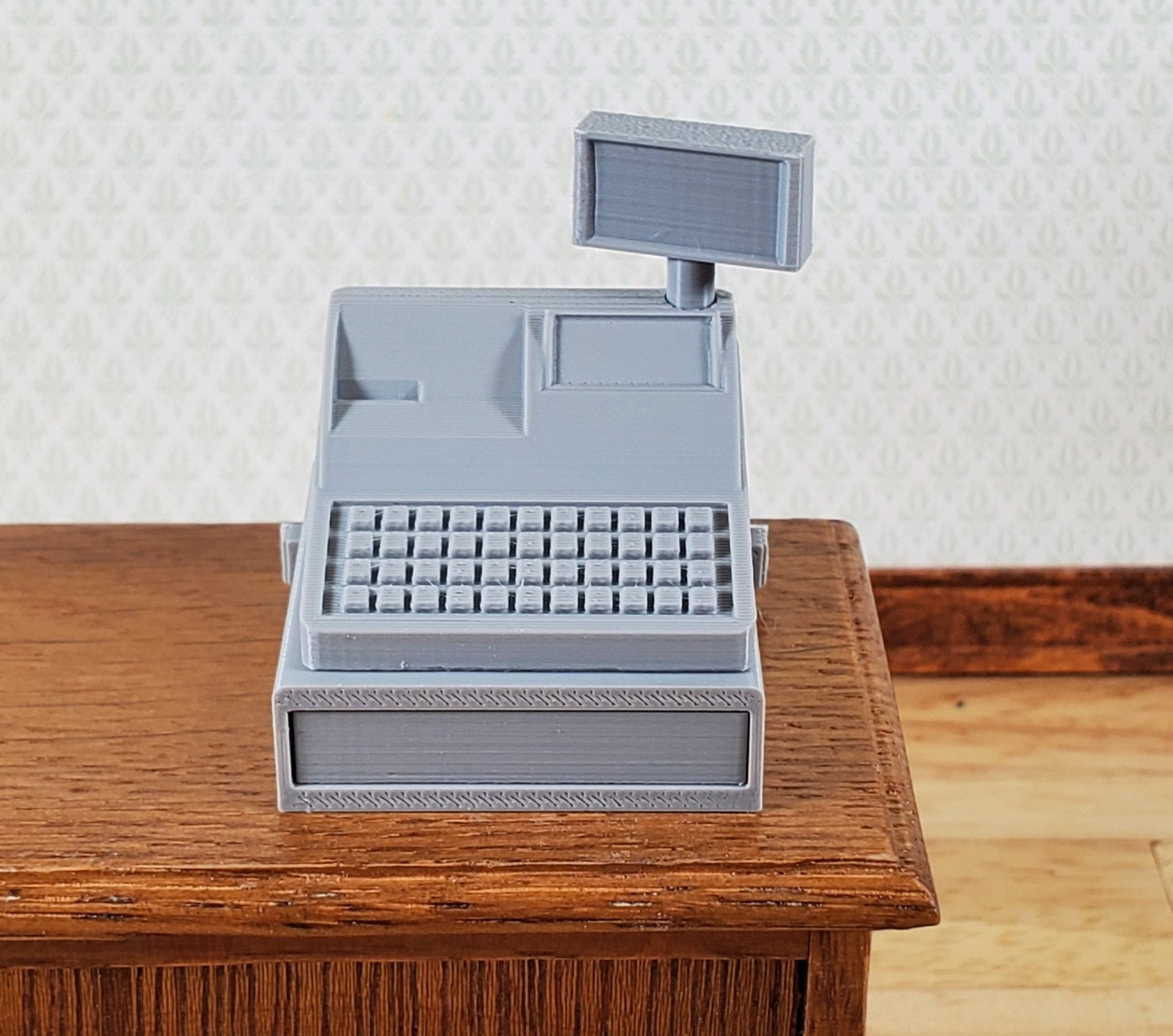 Miniature Cash Register Till Modern Style 1:12 Scale Opening Drawer ...