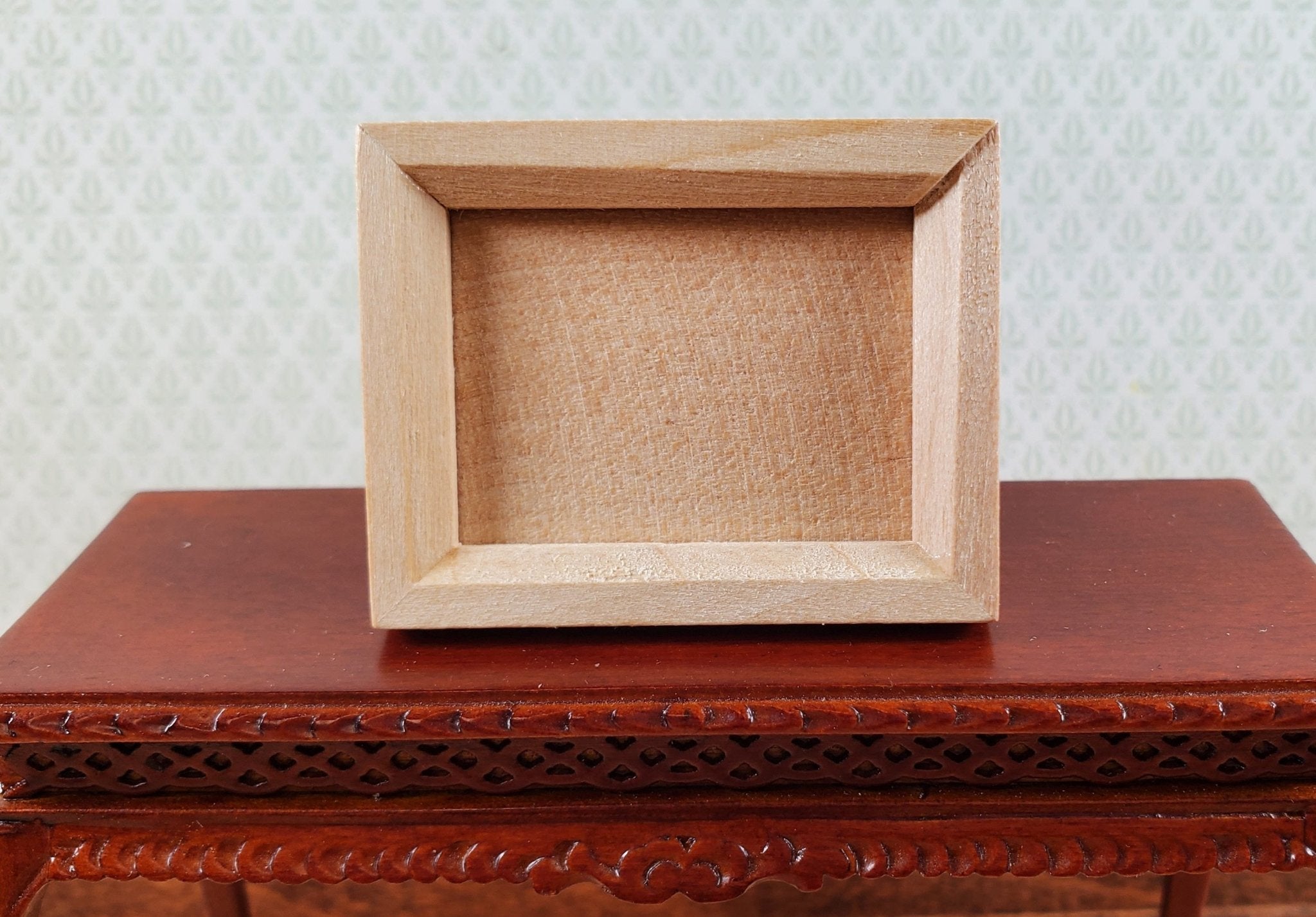 Miniature Picture Frame Wood with Backing and Stand Horizontal ...