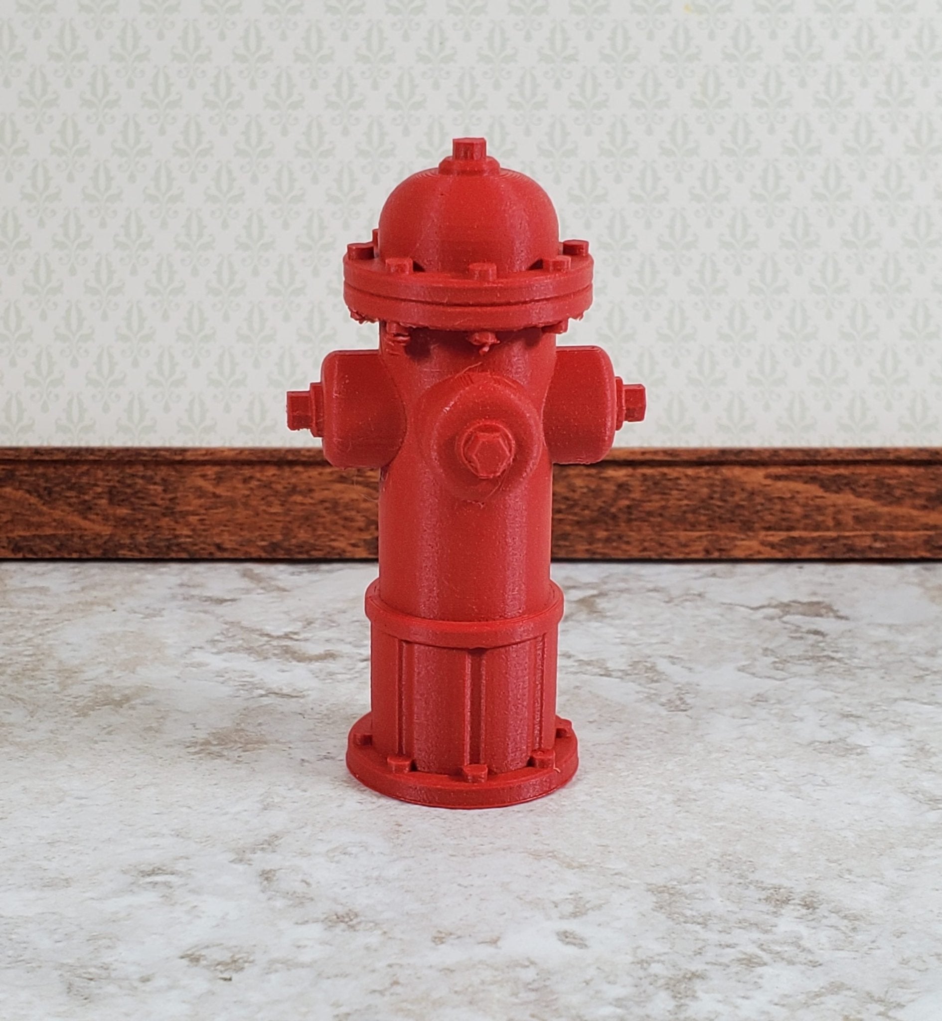 Miniature Red Fire Hydrant 1:12 Scale 3D Printed Scale Model Dioramas 2 ...