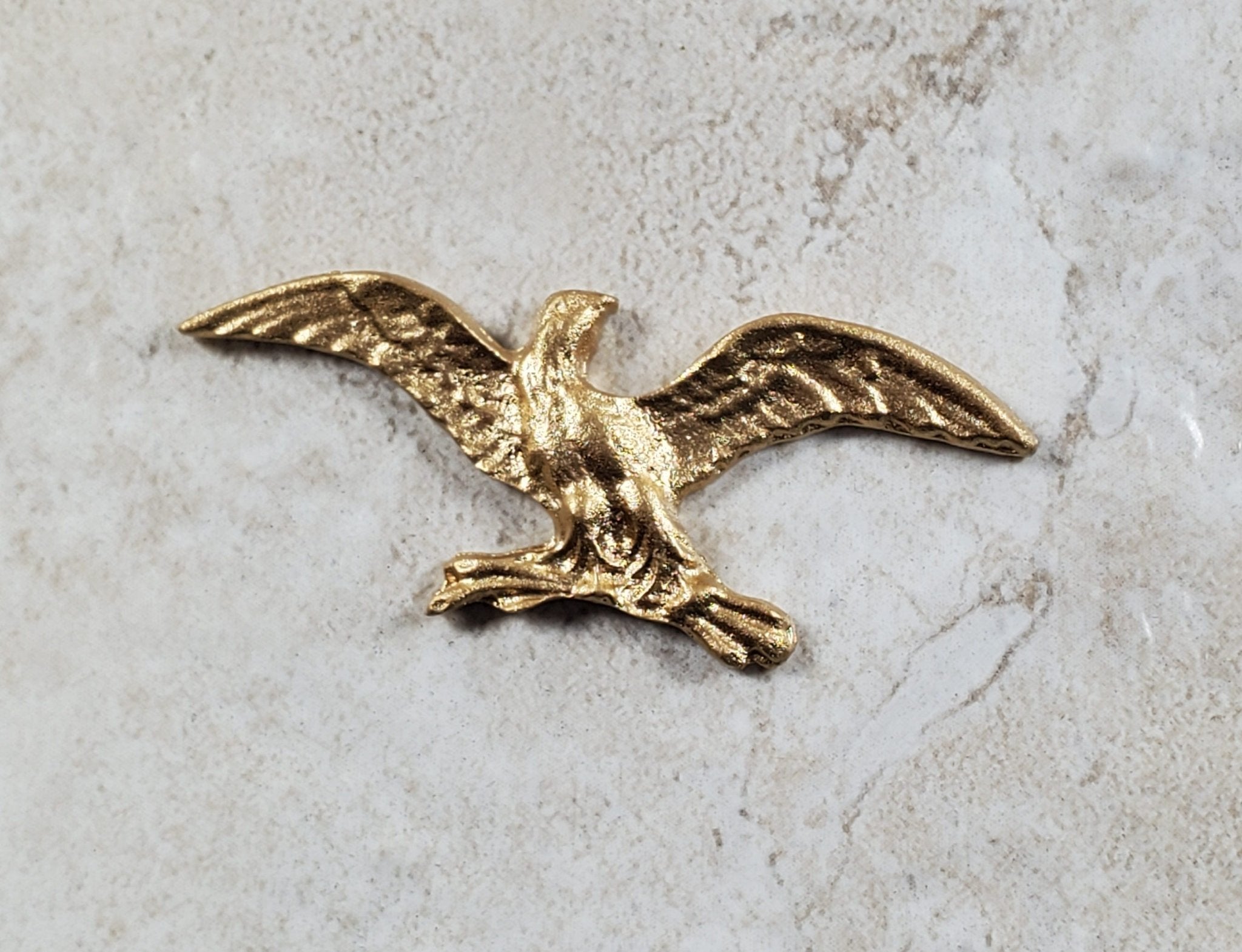 Dollhouse Bald Eagle Gold Wall or Door Plaque 1:12 Scale Miniature ...