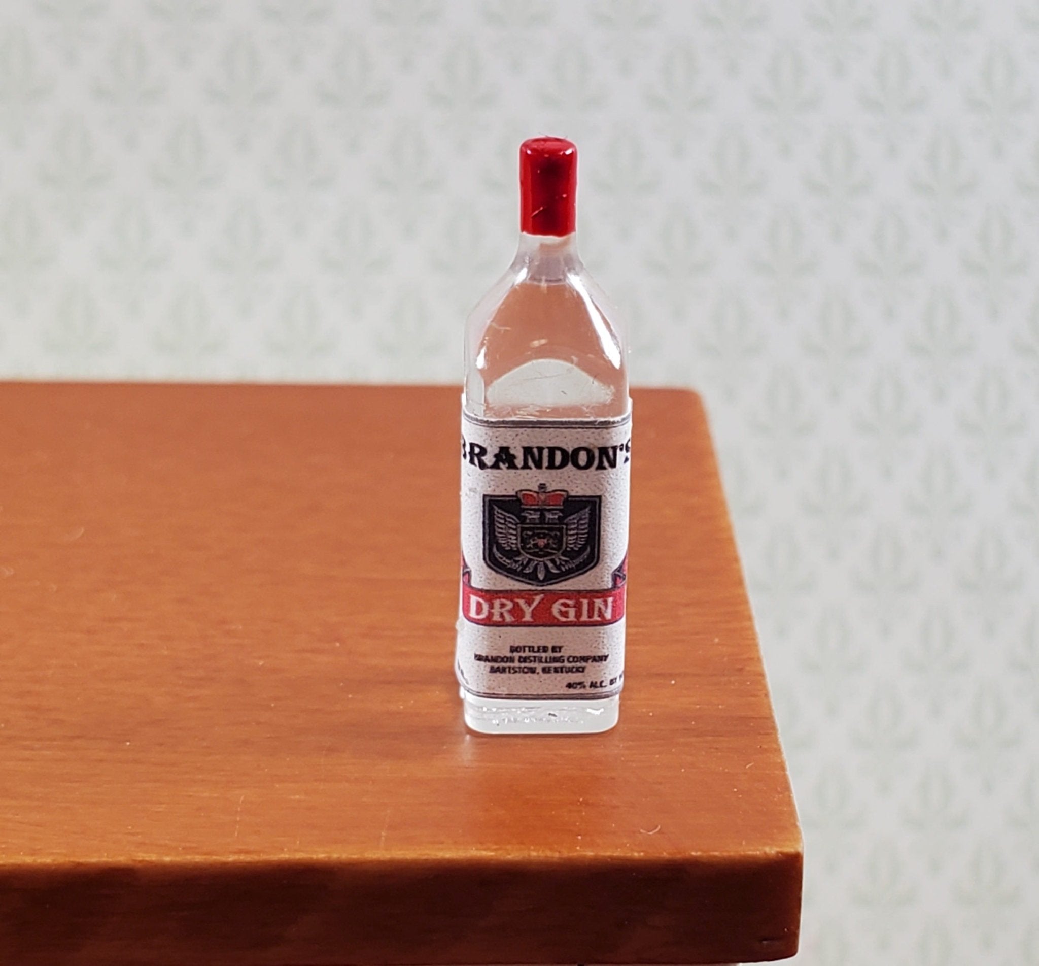 Dollhouse Bottle of Dry Gin 1:12 Scale Miniature Drinks Handmade ...