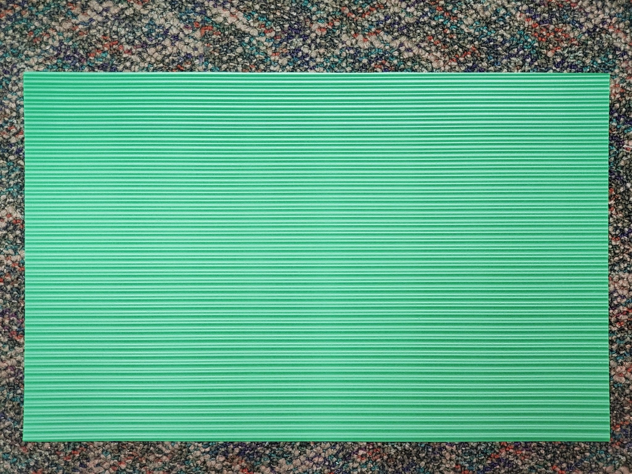 Dollhouse Corrugated Roof Panel Green Plastic 1:12 Scale Roofing ...