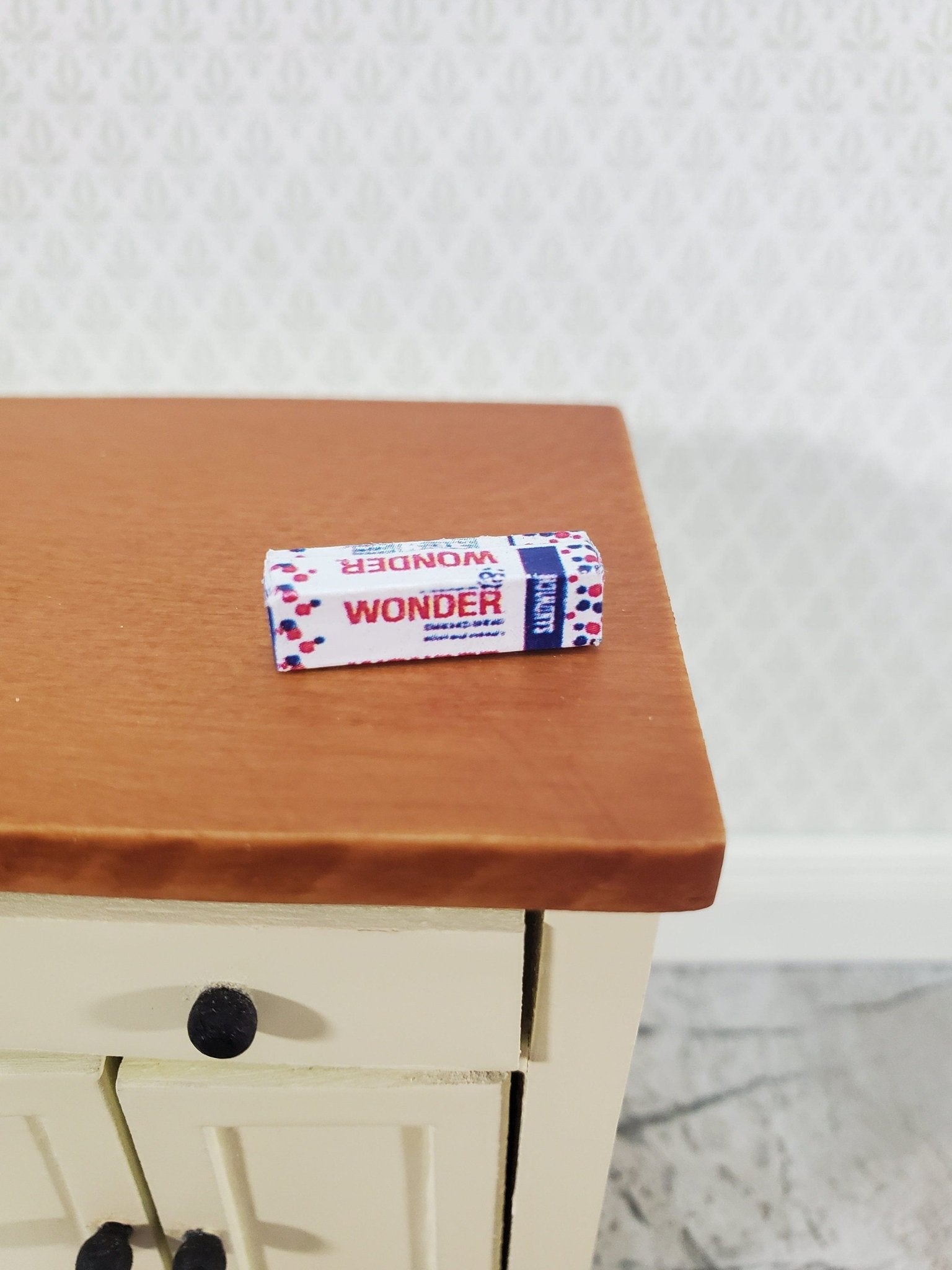 Dollhouse HALF SCALE Wonder Bread Loaf Tiny 1:24 Miniature Food 3/4 ...