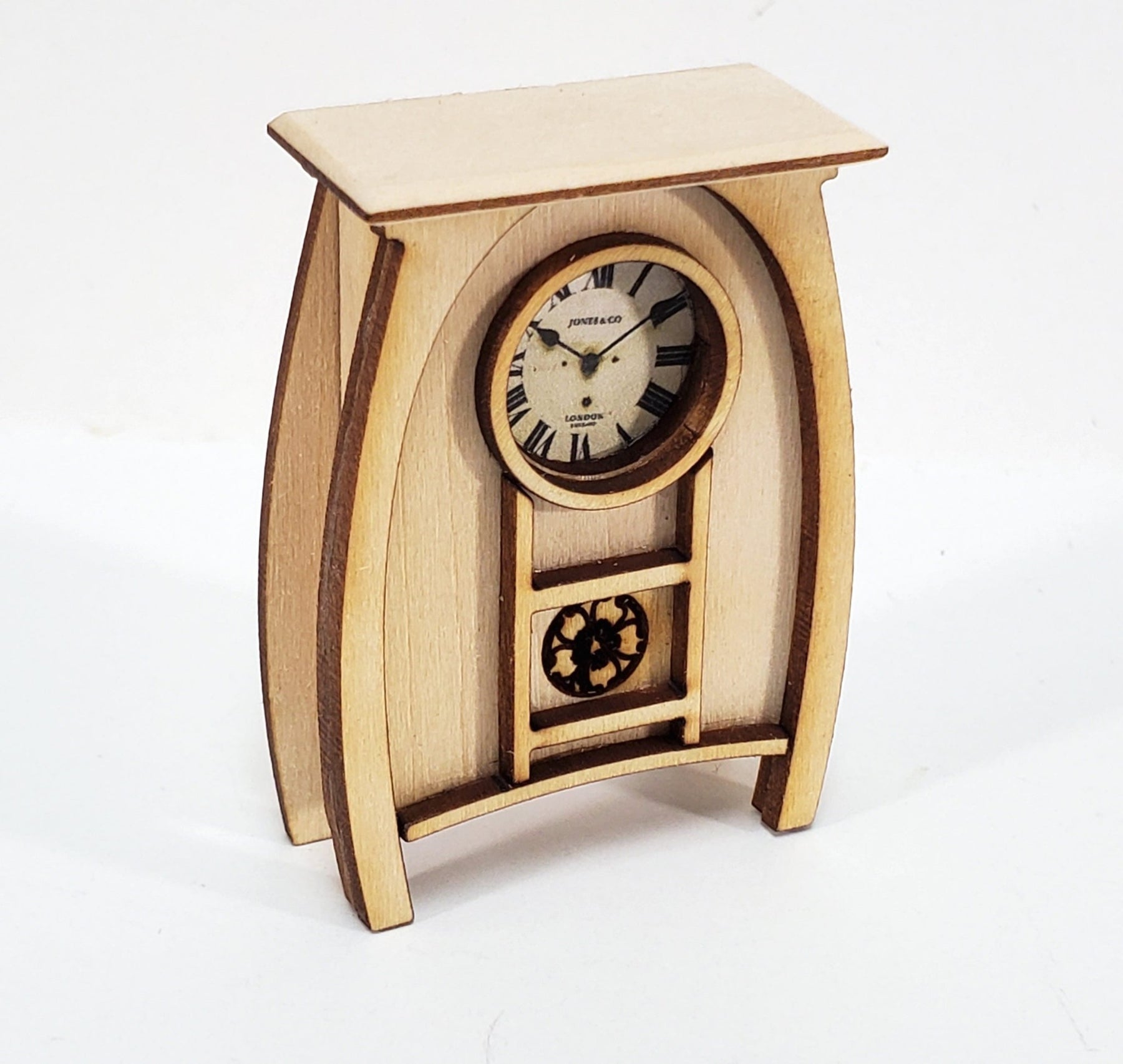 Dollhouse KIT Art Nouveau Clock 1:12 Scale Easy to Assemble DIY ...