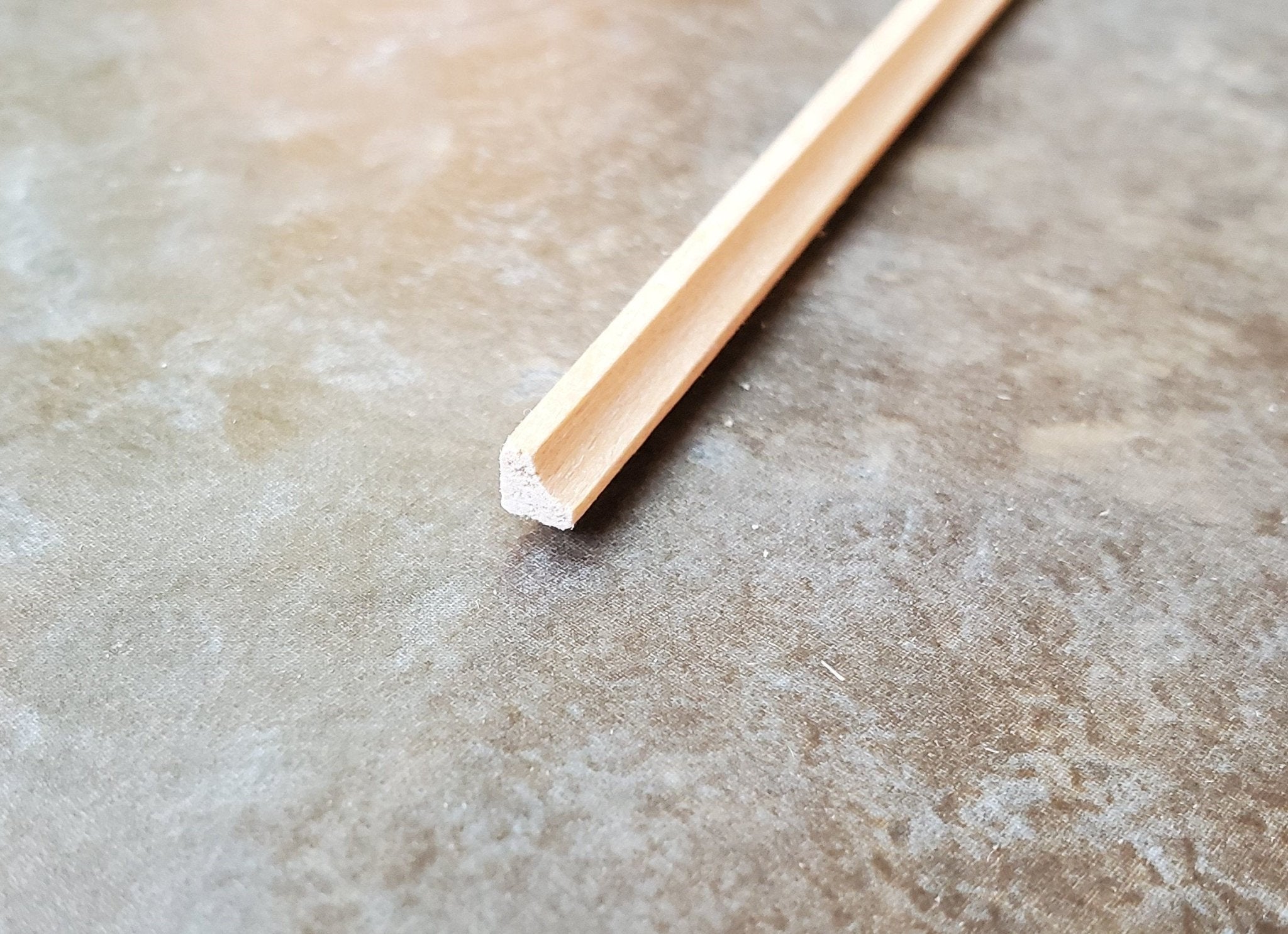 Dollhouse Miniature Cove Molding Trim Wood Strip 1/8" x 18" long 1:12 ...
