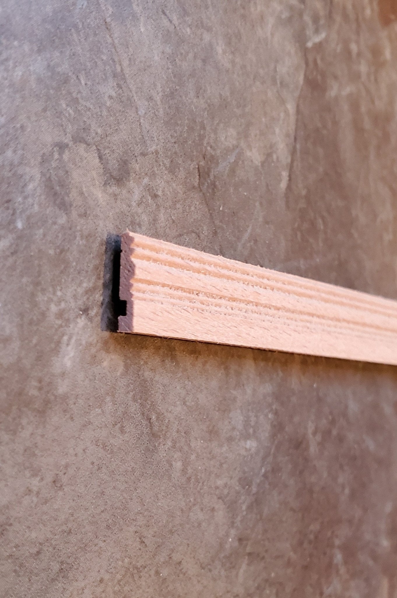 Dollhouse Miniatures Baseboard Trim or Molding with Wire Channel 1/2 ...