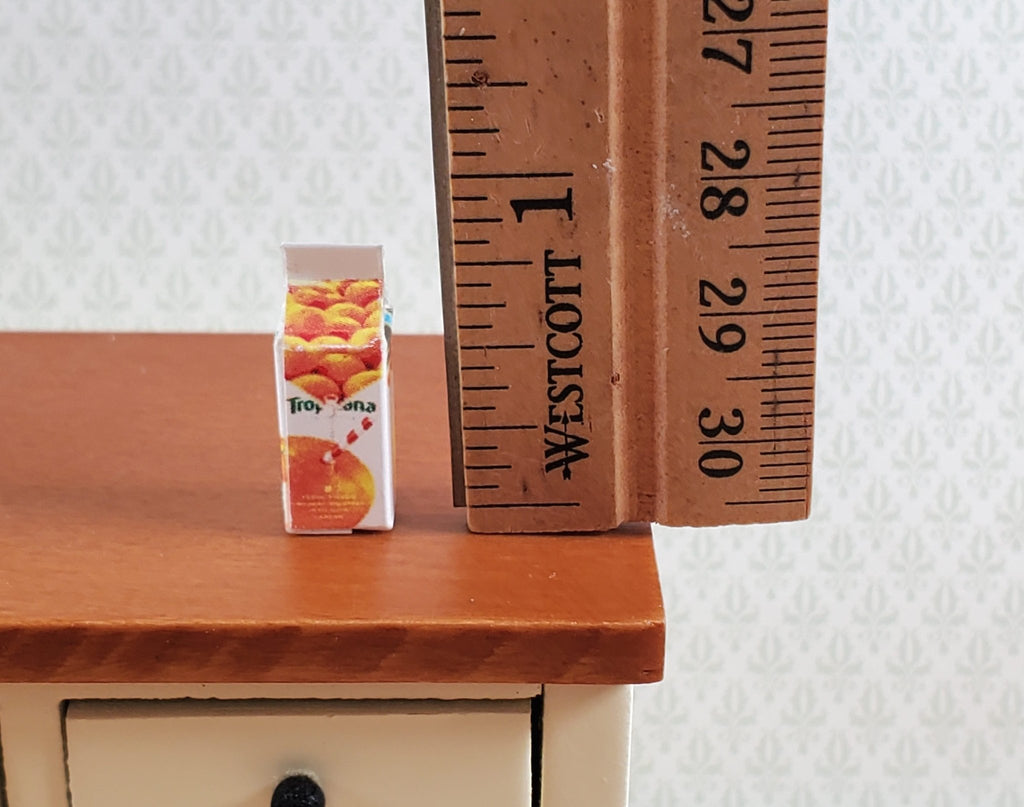 Dollhouse Orange Juice OJ Carton Tropicana 1:12 Scale Food Kitchen ...