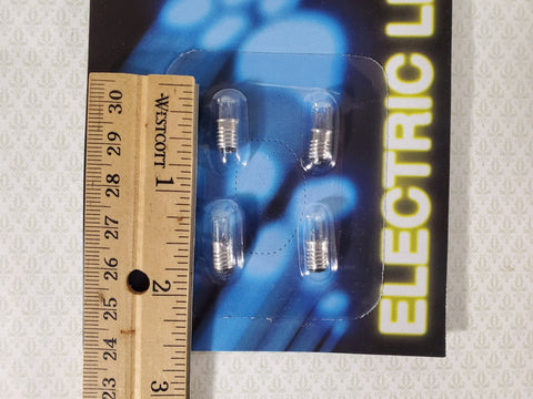 Dollhouse Replacement Bulbs 12 Volt Round Screw Bulbs 4 piece 1:12 ...