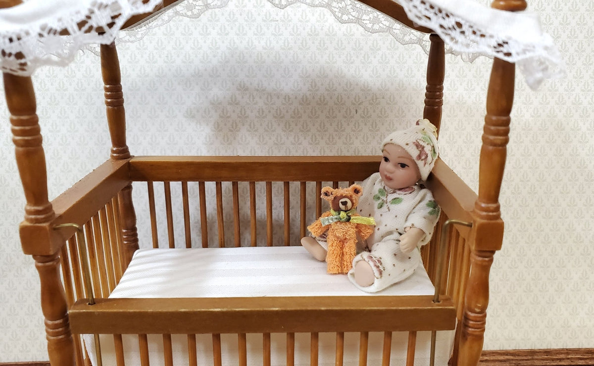 Dollhouse Teddy Bears Set of 3 Stuffed Animal Toys 1:12 Scale ...