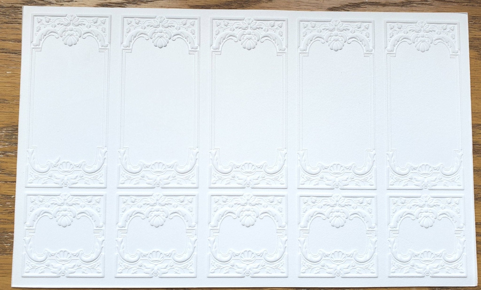 Dollhouse Wall Panels Embossed Textured Foam Board 1:12 Scale Miniature ...