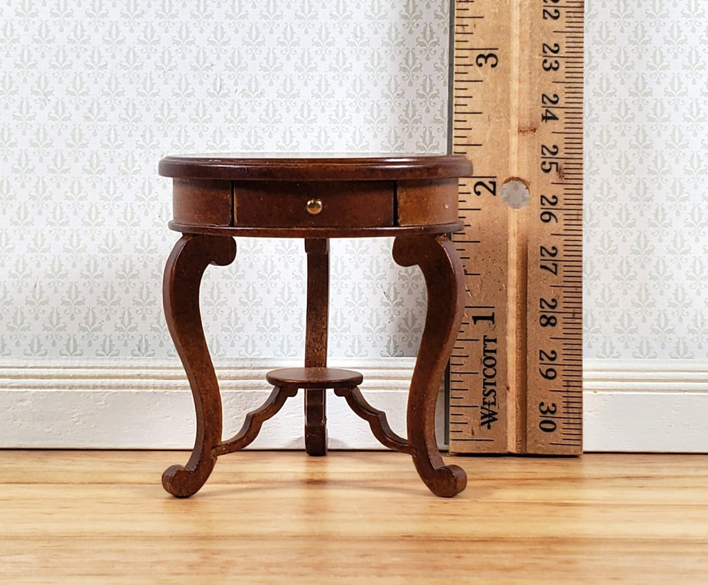 JBM Miniature Side Table Round Victorian Style 1:12 Scale Dollhouse ...