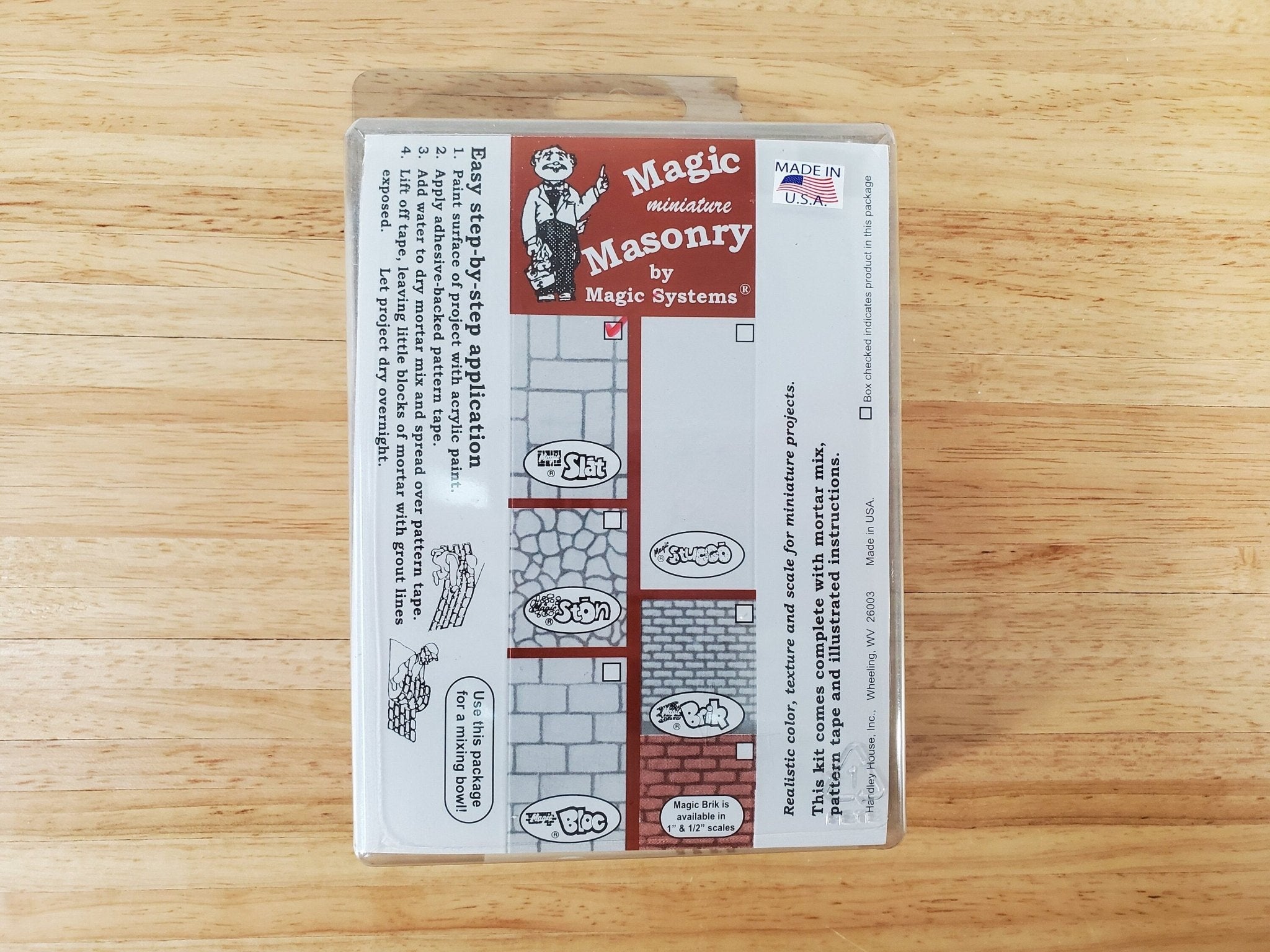 Magic Masonry White Slate Slat KIT Covers 1 Square Foot Stencil and ...