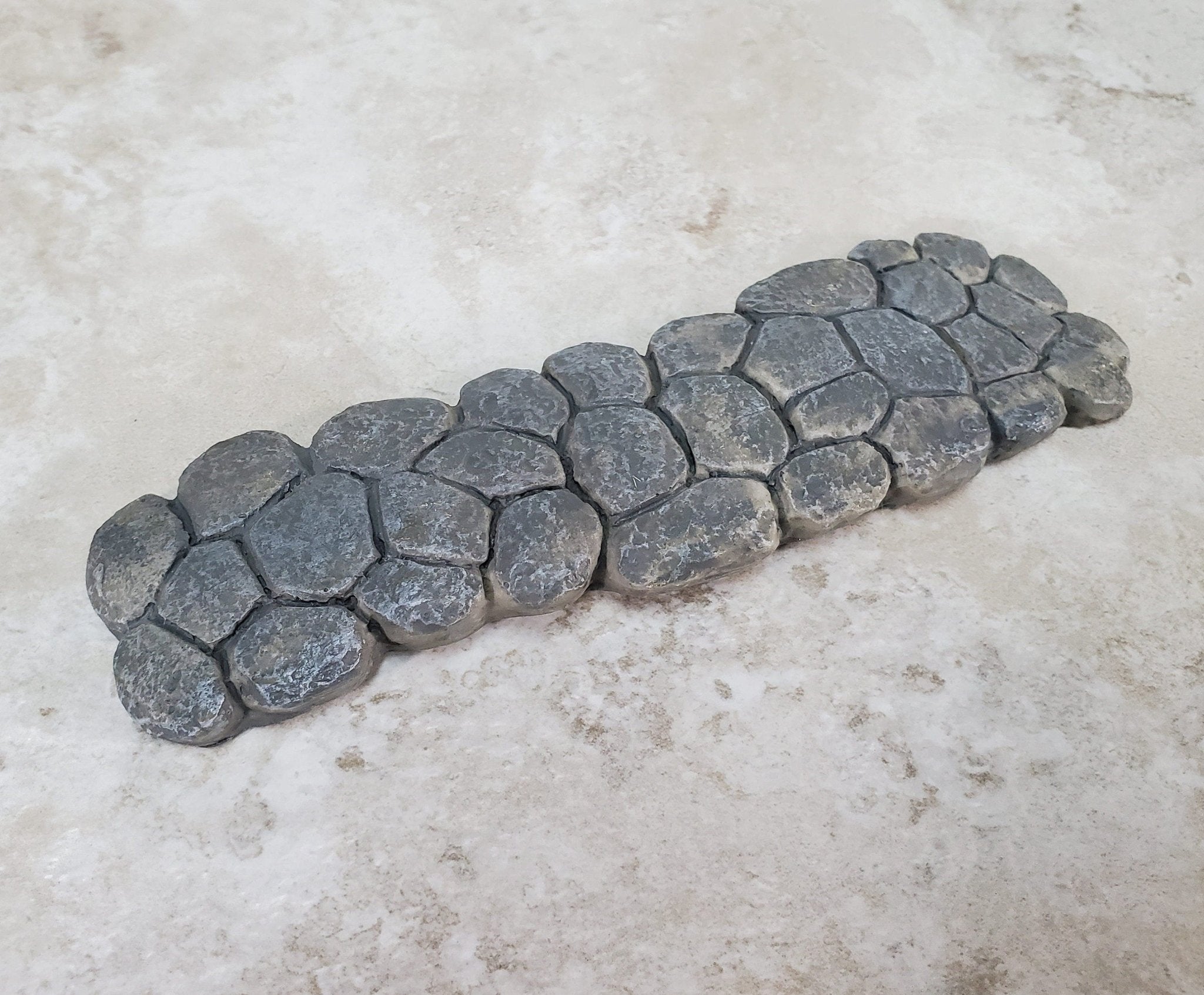 Miniature Fieldstone Cobblestone Path Gray Cast Resin 1:12 Scale ...