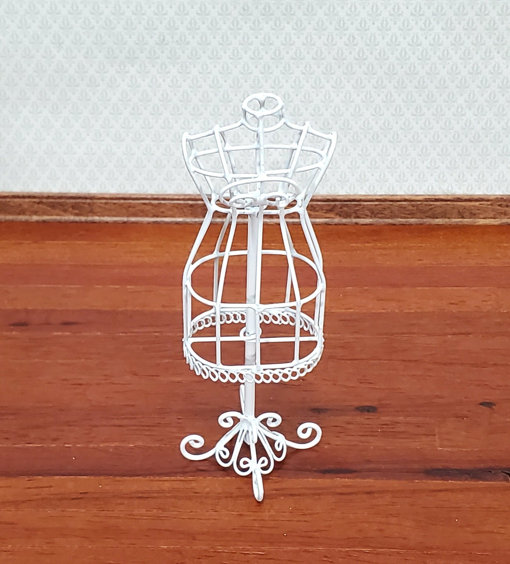 Miniature Mannequin Dressmakers Tailor Dummy Metal White 1:12 Scale ...