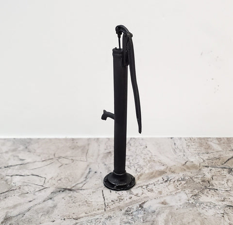 Miniature Well Pump Metal Matte Black Finish 1:12 Scale Dollhouse Scale ...