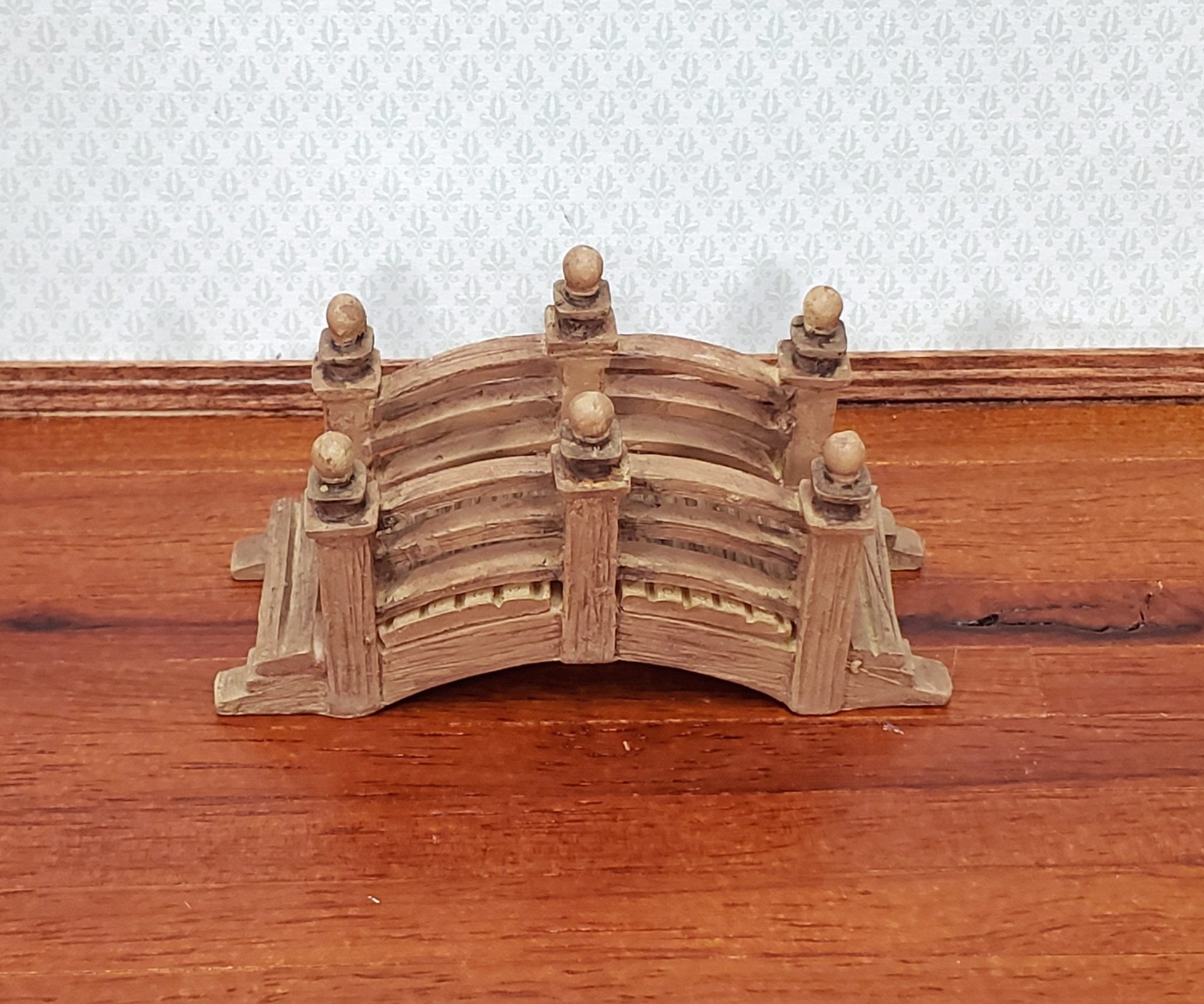 Small Miniature Garden Bridge Cast Resin Fairy Garden Dollhouse Scale ...